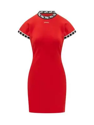 Versace Knit Athletic Dress - Scarlet