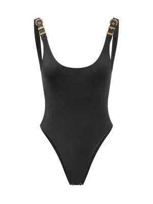 Versace Feel One-piece Swimsuit With Stretch Comfort - Black