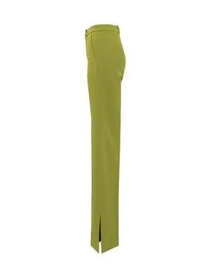 DEL CORE Slim Fit Cigarette Trousers - Bright Grass