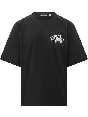 Off-White Stroke Arrow Short Sleeve T-shirt - Black