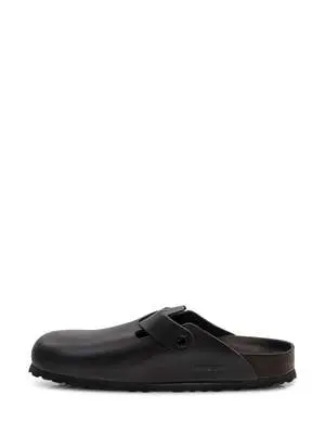 BIRKENSTOCK Exquisite Leather Sabot With Theterale Buckle