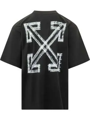 Off-White Motion Arrow Graphic T-shirt - Black