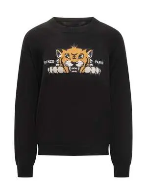 Kenzo Pullover With Iconic Tiger Design For