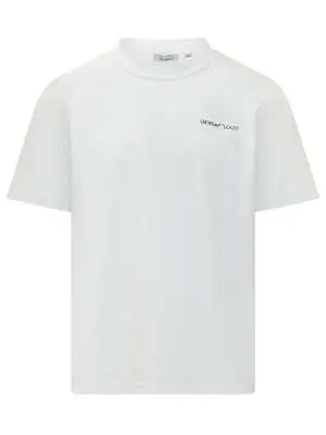 Off-White Logo Quote Graphic T-shirt - White