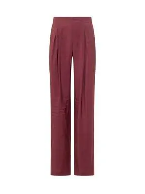 LE SULLY STUDIO Pleated Trousers - Bordeaux
