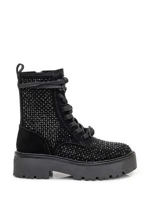 Kurt Geiger Stylish Ankle Boots With Studded Detailing - Black