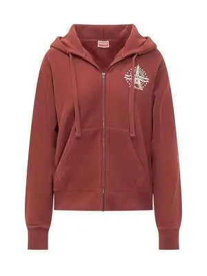 Kenzo Eiffel Tower Mini Hoodie - Bordeaux