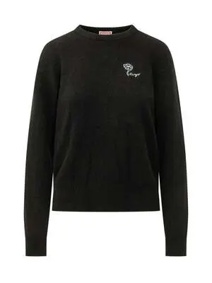 Kenzo Tulip Knit Jumper - Black