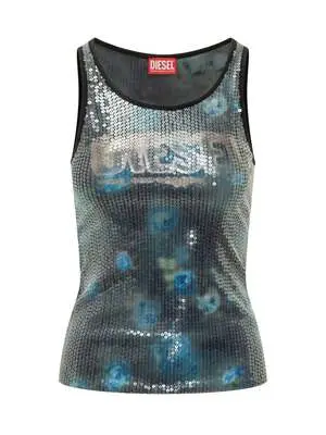 DIESEL® Sleeveless Top For Effortless Summer Style - Nero