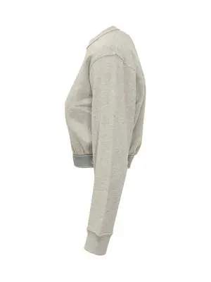 Kenzo Cropped Sweatshirt - Pale Grey