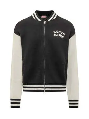 Kenzo Zip-up Cardigan - Noir