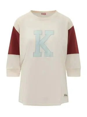 Kenzo Varsity T-shirt - Ecru