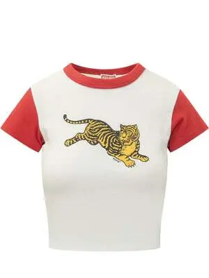 KENZO Kenzo Tiger Cropped T-Shirt