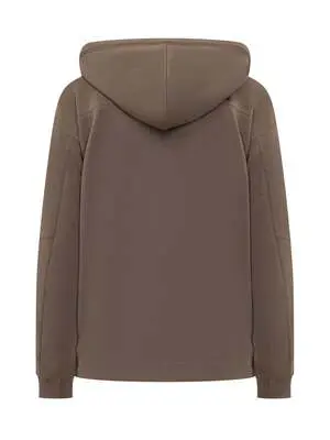 BOSS Hooded Sweatshirt With Faux Fur Trim