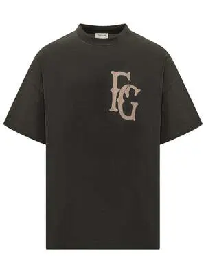Fear Of God Fearless Spirit T-shirt With Stampaint Logo - Black