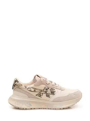 Premiata Chic Sneakers With Innovative Design - Cream