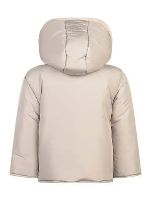L'ORSOBRUNO Mini Down Jacket With Hood And Buttons