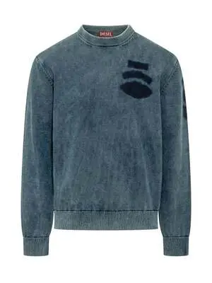 DIESEL® Crewneck Knit Sweater - Blu
