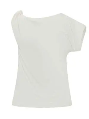Pinko Draped Mini Top With Paint Splatter Design