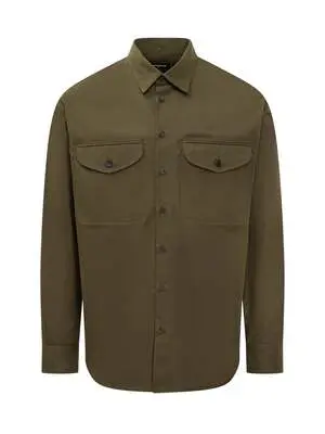 Dsquared2 Classic Cotton Shirt With Front Pockets