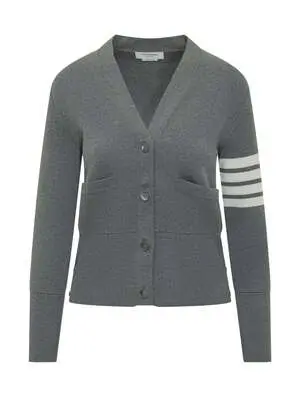 Thom Browne Classic Cardigan With Quattro Detail