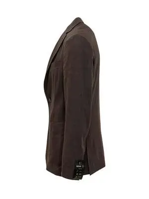 BOSS Chic Blazer With Rever And Button Closure - Dark Brown