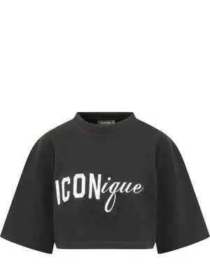 Dsquared2 Graphic Cotton T-shirt - Black
