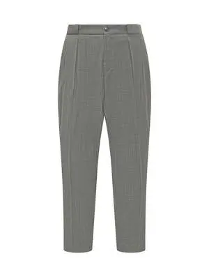 BOSS Tailored Trouser With Front Closure - Open Grey