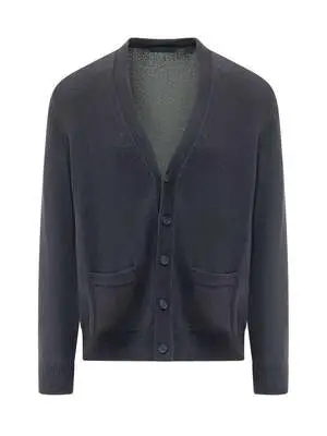 BOSS BY BECKHAM Classic Button-up Cardigan - Dark Blue