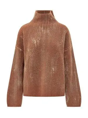 DIESEL® M-amet Knit Sweater - Marrone