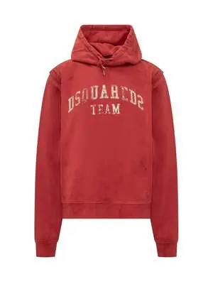 Dsquared2 Logo Print Hooded Sweatshirt