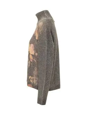 DIESEL® Style Jacquard Knit Sweater - Nero Multi