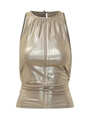 DIESEL® Metallic Halter Neck Top