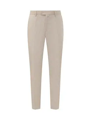 BOSS BY BECKHAM Front Closure Trousers - Open Grey
