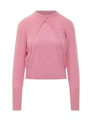 Pinko PINKO Tallin Cardigan Rosa Garofano