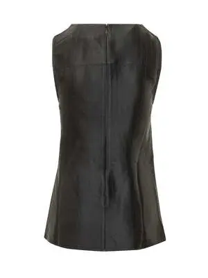 Loulou De Saison Asymmetrical Mini Draped Top