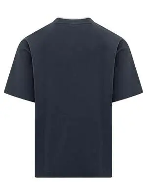 Drole De Monsieur Playful Dog Graphic T-shirt - Navy
