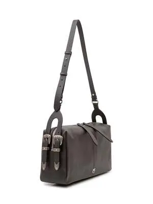 Pinko 24 Classic New Biker Shoulder Bag - Marasca