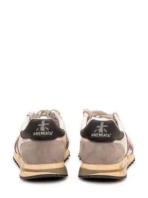 Premiata Stylish Sneakers With Unique Inserts - White Multi