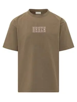 Drole De Monsieur Ornate Detail T-shirt - Kaki