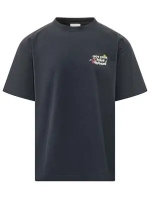 Drole De Monsieur Vine Slogan T-shirt - Navy
