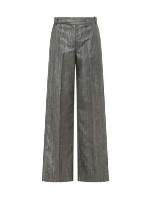 Pinko Citrone Metallic Tailored Trousers