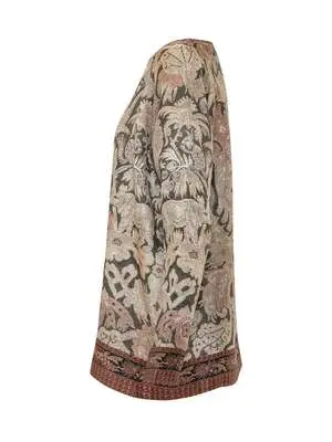 PIERRE-LOUIS MASCIA Aloe Silk-blend Mini Long Sleeve Shirt - Beige
