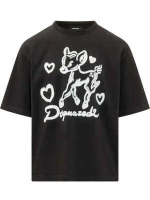 Dsquared2 Loose Fit Tee - Black