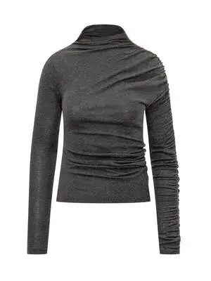 Pinko Loto Lupi Ribbed Knit Top