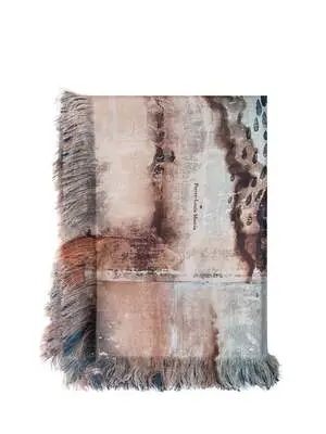 PIERRE-LOUIS MASCIA Aloeu/sw Silk Scarf - Beige