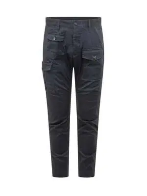 Dsquared2 Cargo Trousers With Pockets And Buttons - Blue