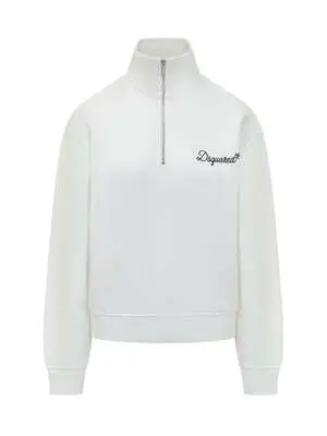 Dsquared2 Zip Logo Sweatshirt - Bianco