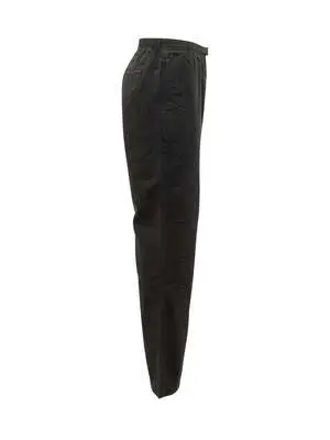 Gramicci Classic Relaxed Fit Trousers With Integrated Belt - Black