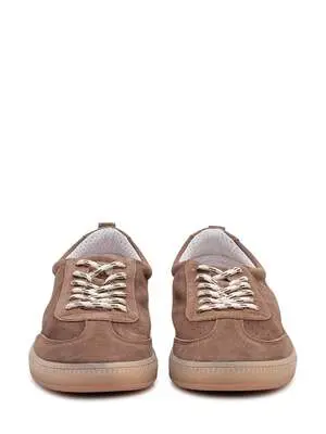 ALBERTO BRESCI Trendy Slip-on Sneakers With Unique Detailing - Brown